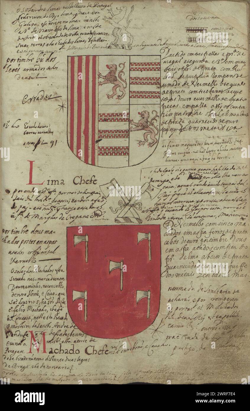 Coat of Arms of Machado and Lima Stock Photo - Alamy