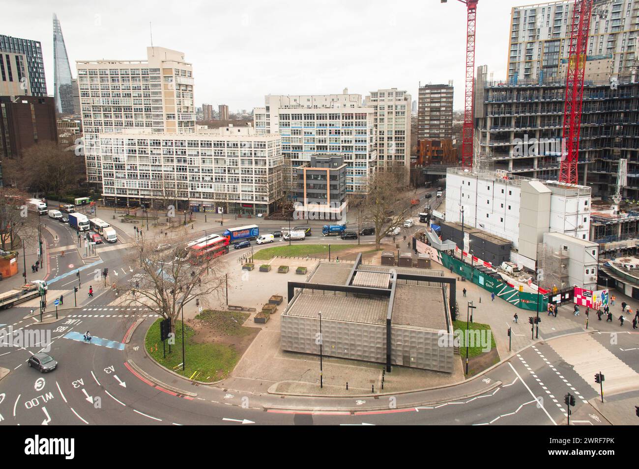 The Michael Faraday Memorial, Elephant and Castle, London Stock Photo ...
