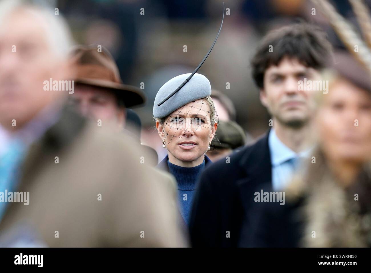 Zara Tindall on day one of the 2024 Cheltenham Festival at Cheltenham ...