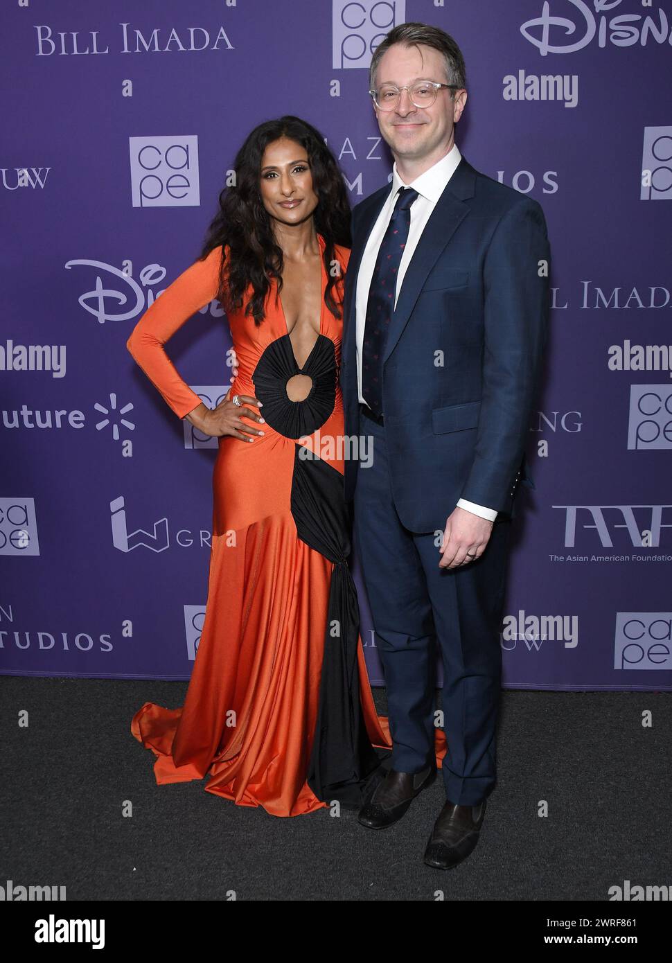 Los Angeles, USA. 11th Mar, 2024. (L-R) Sarayu Blue and Jonathan Blue ...