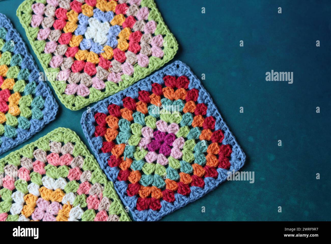 Crochet squares hi-res stock photography and images - Alamy