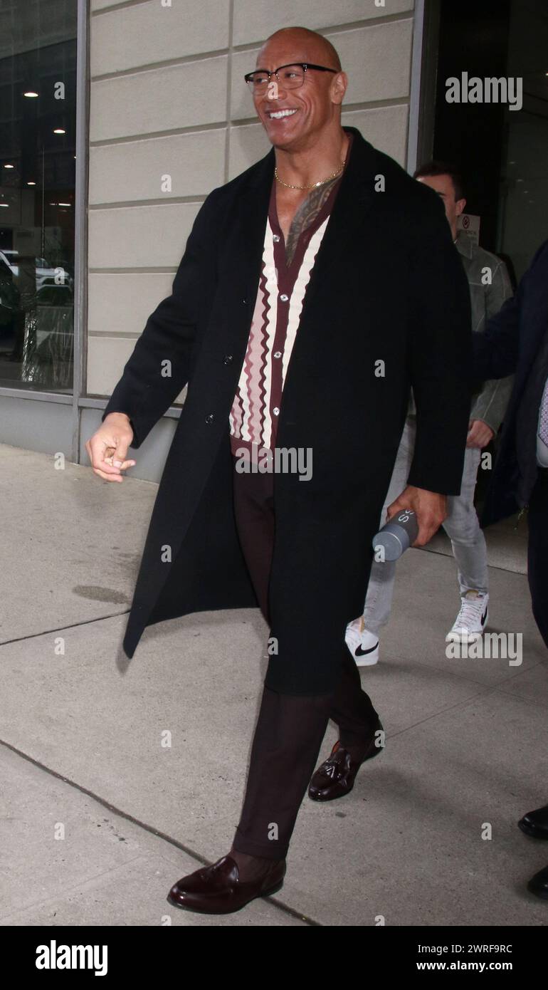 Dwayne 'The Rock' Johnson on 'The Drew Barrymore Show' in New York ...