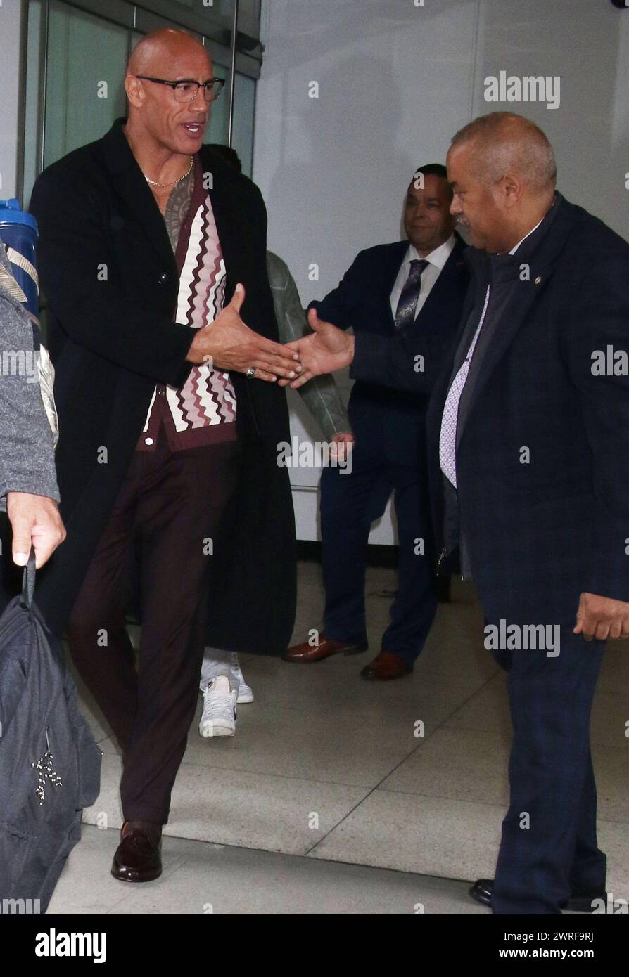 Dwayne 'The Rock' Johnson on 'The Drew Barrymore Show' in New York ...