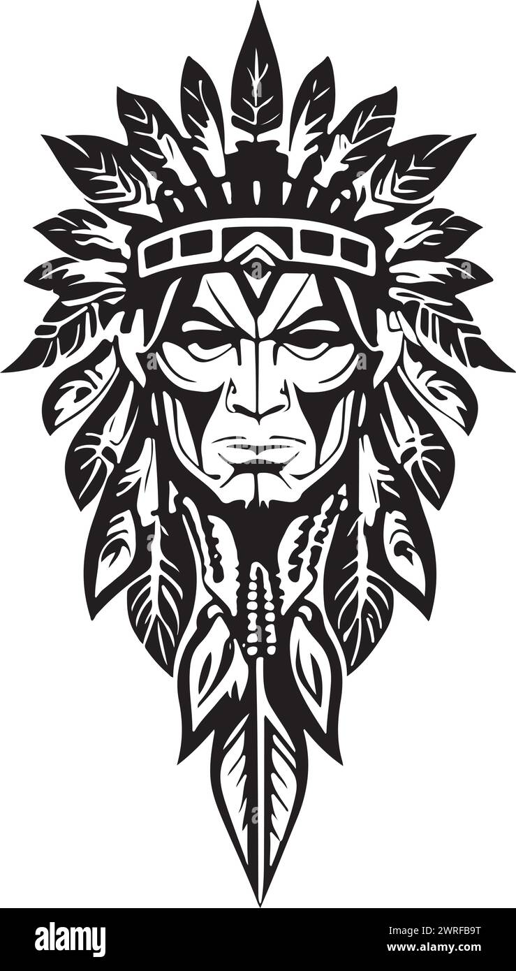 Native American Tribal Pattern Tattoos