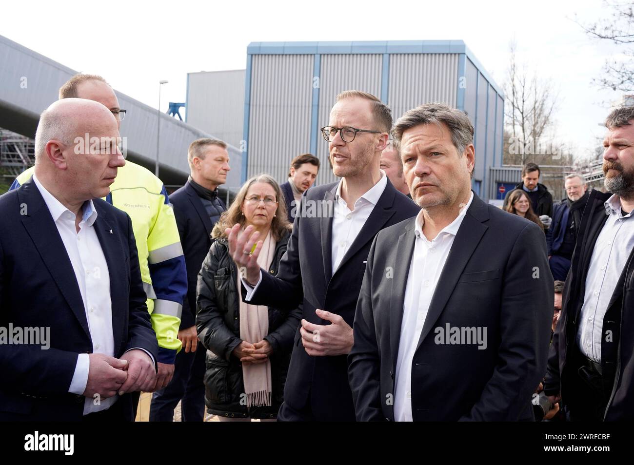 Kai Wegner, Christoph Donner, Christian Feuerherd und Robert Habeck bei ...