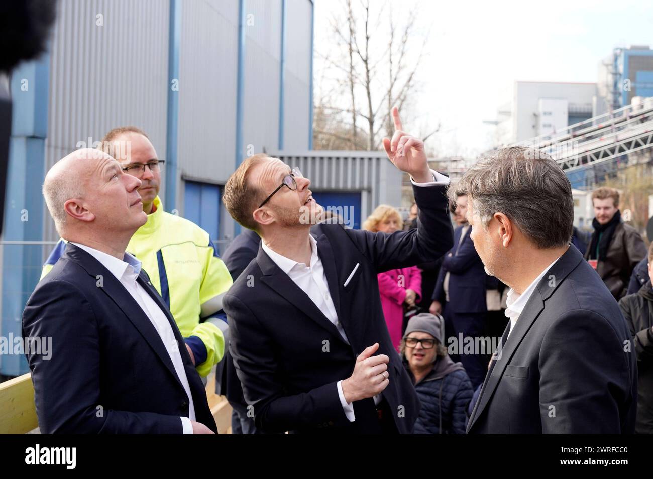Kai Wegner, Christoph Donner, Christian Feuerherd und Robert Habeck bei ...