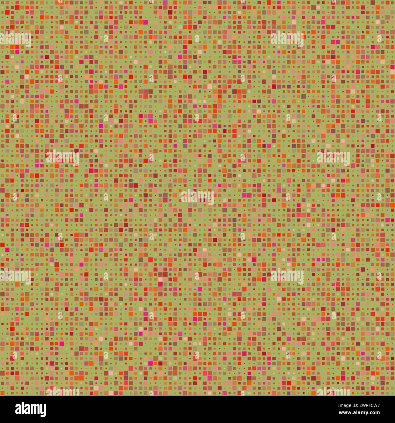 Seamless background pattern. Squares in multiple colors. Warm tones ...