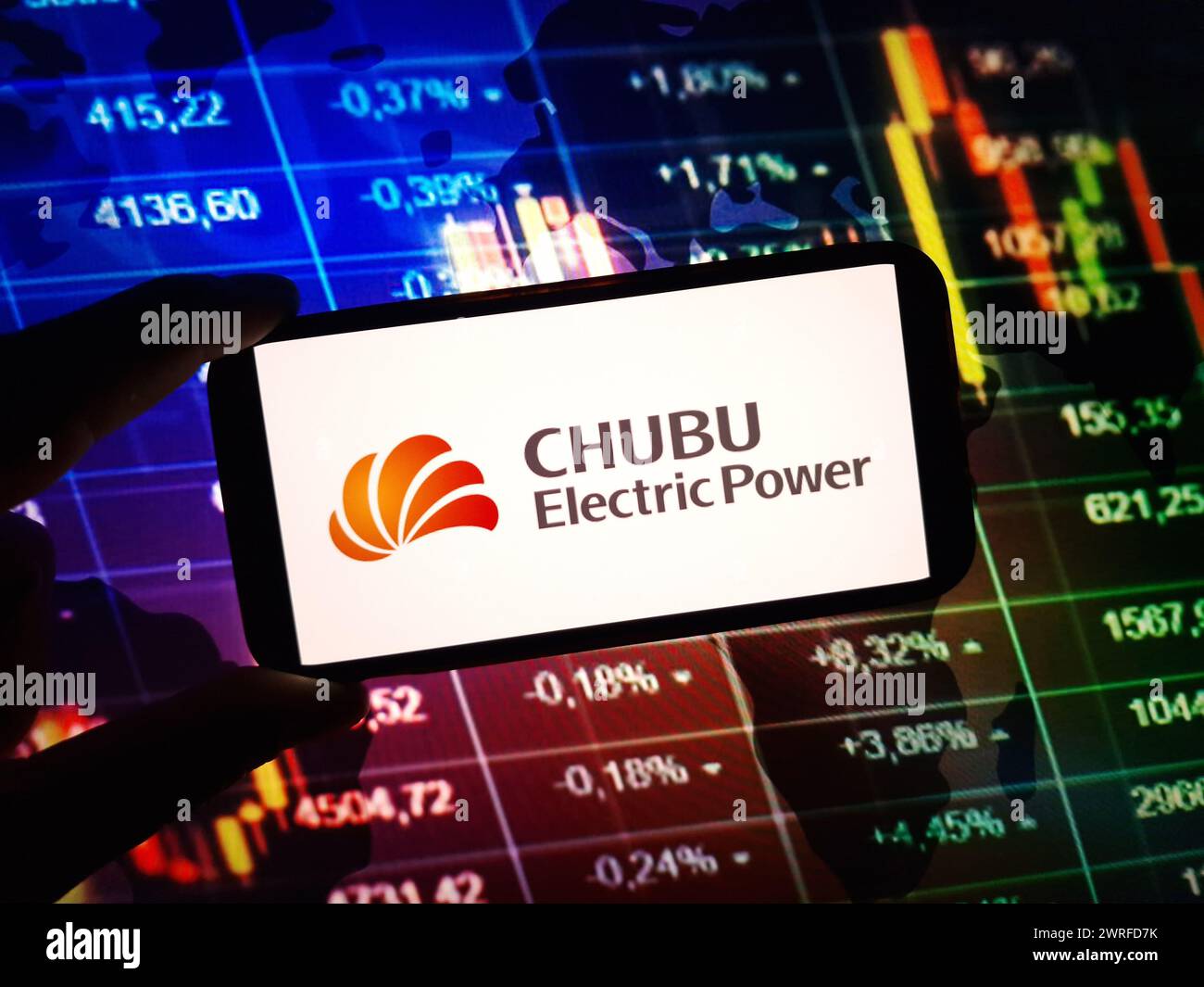 Konskie, Poland - March 11, 2024: Chubu Electric Power company logo ...