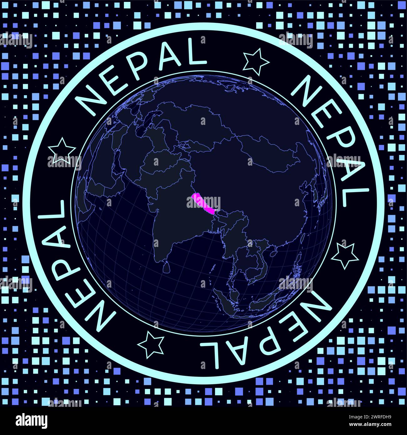 Colors of nepal Stock Vector Images - Alamy