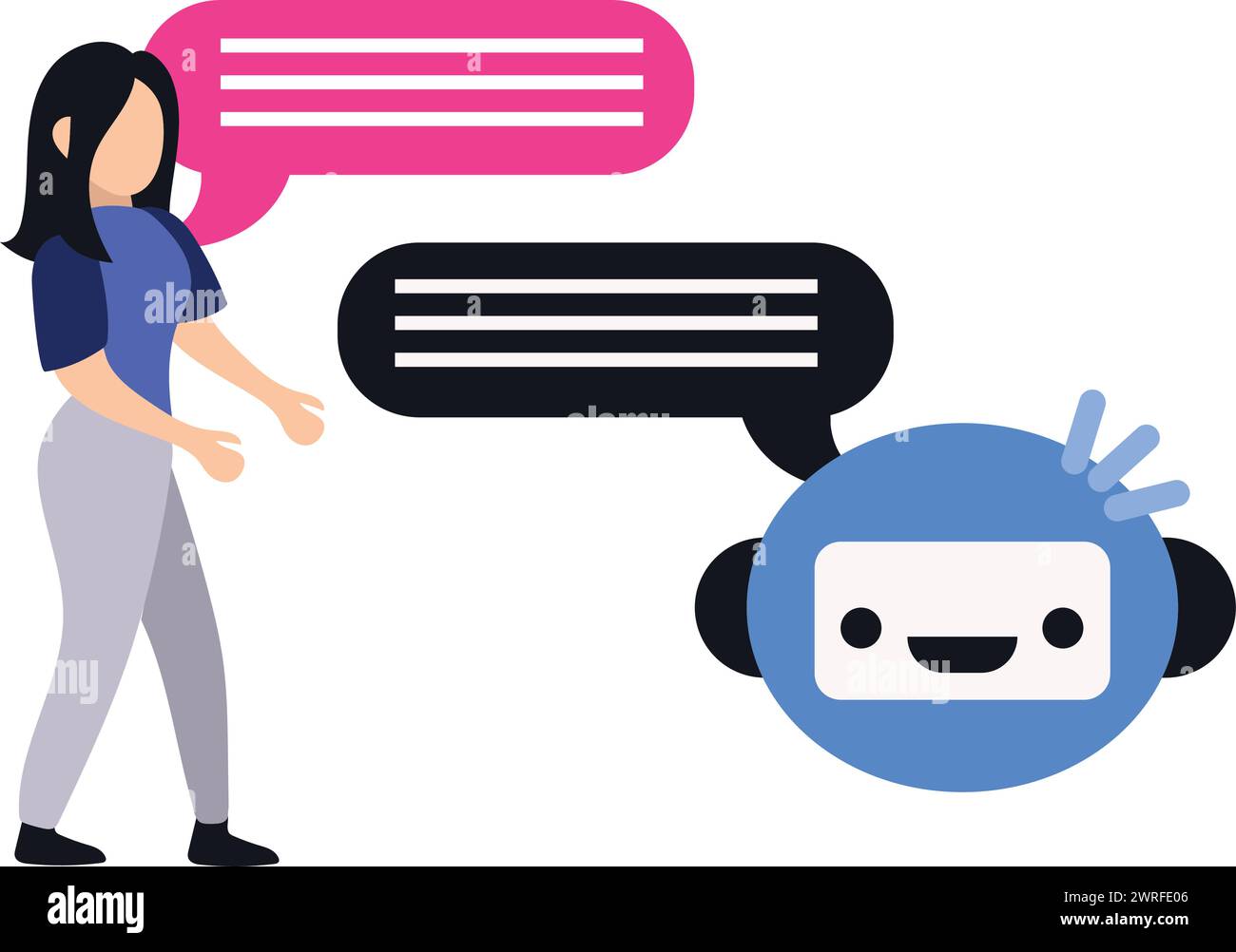 Ai chatbot people conversation hi-res stock photography and images - Alamy