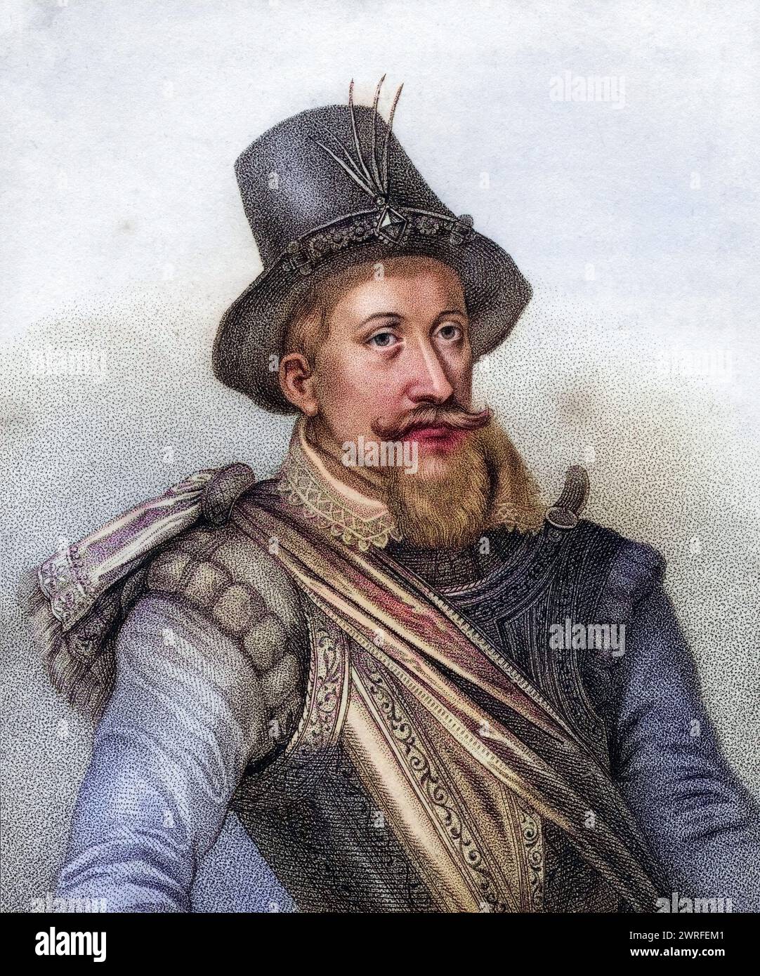 English monarch ruler england black and white drawing illustration ...