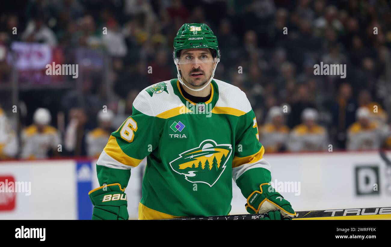 Minnesota Wild right wing Mats Zuccarello in action during the first ...