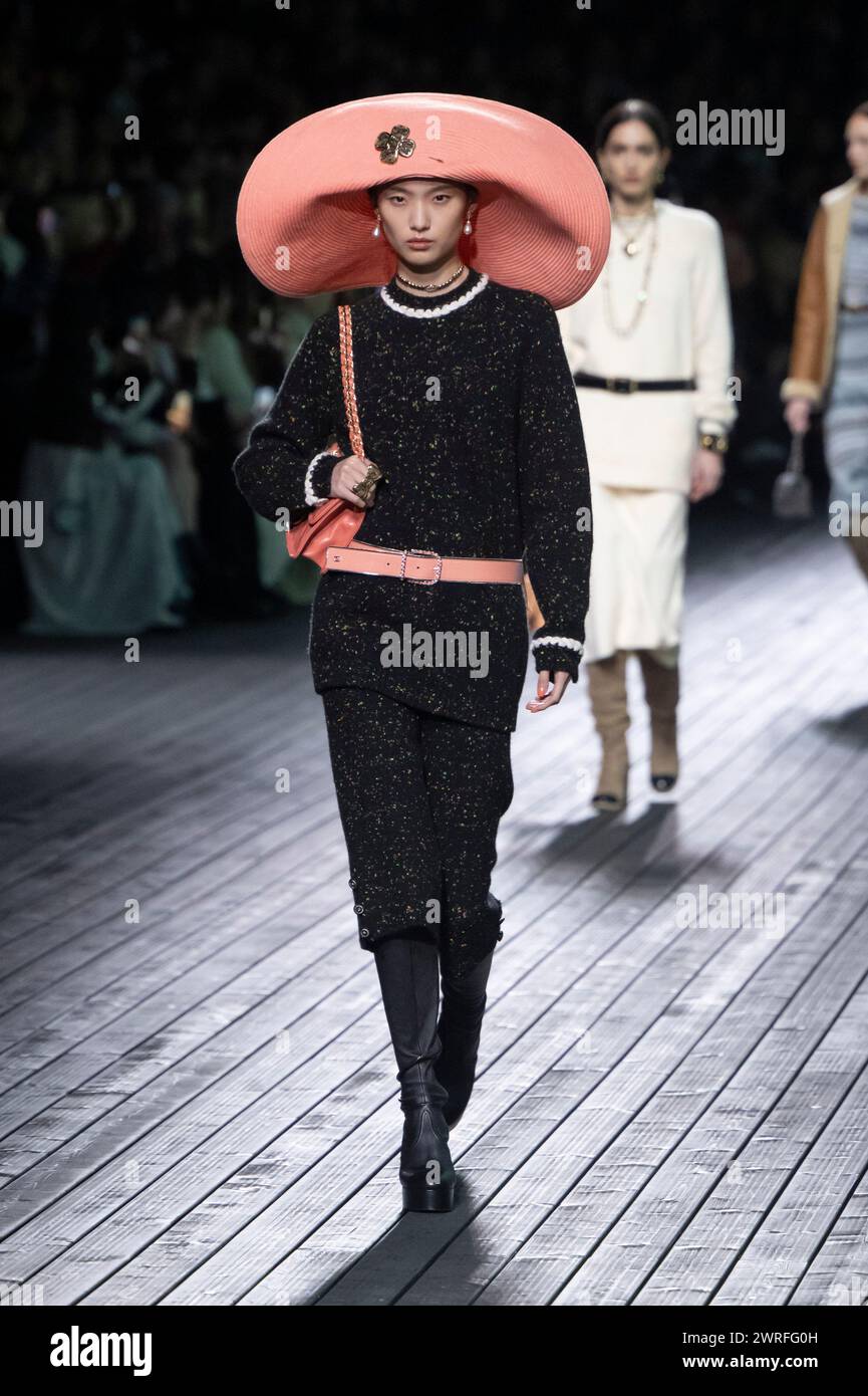 Paris, France. 05th Mar, 2024. A model walks on the runway at the ...
