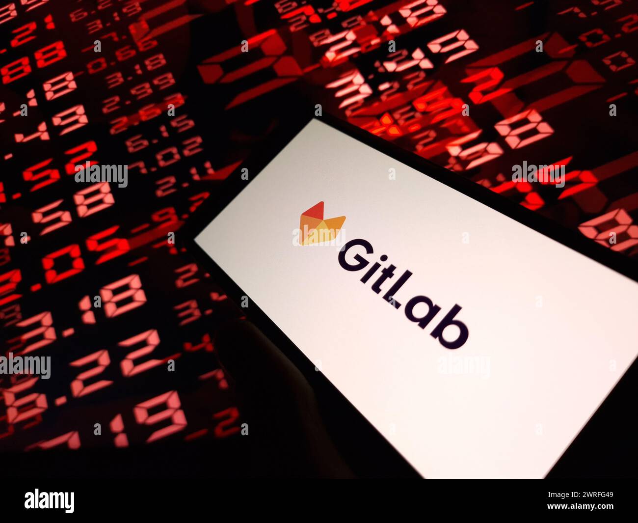 Konskie, Poland - March 11, 2024: GitLab company logo displayed on mobile phone Stock Photo - Alamy