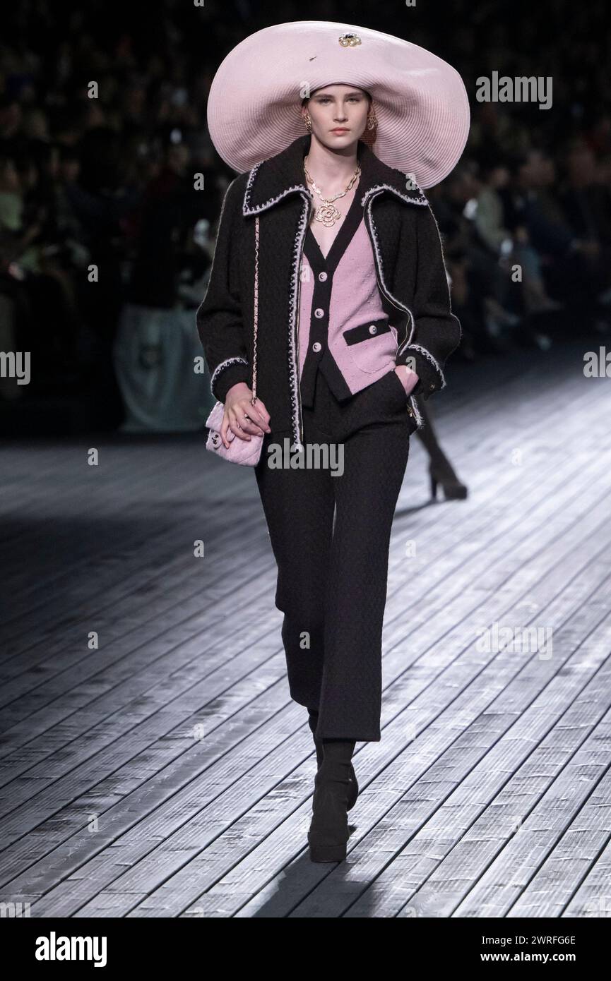 Paris, France. 05th Mar, 2024. A model walks on the runway at the ...