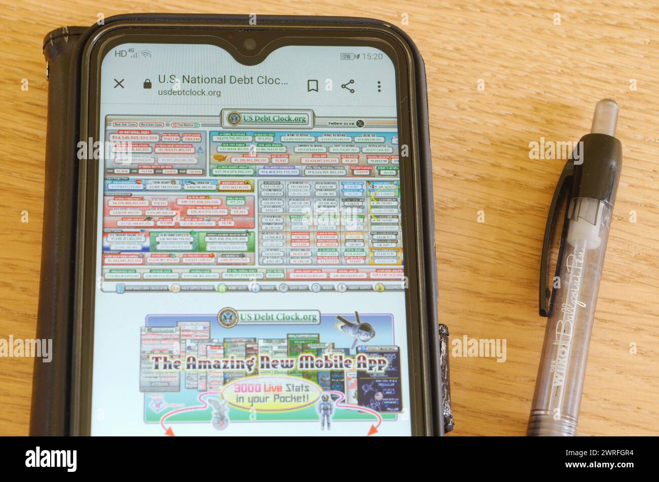 Us debt clock logo hi-res stock photography and images - Alamy