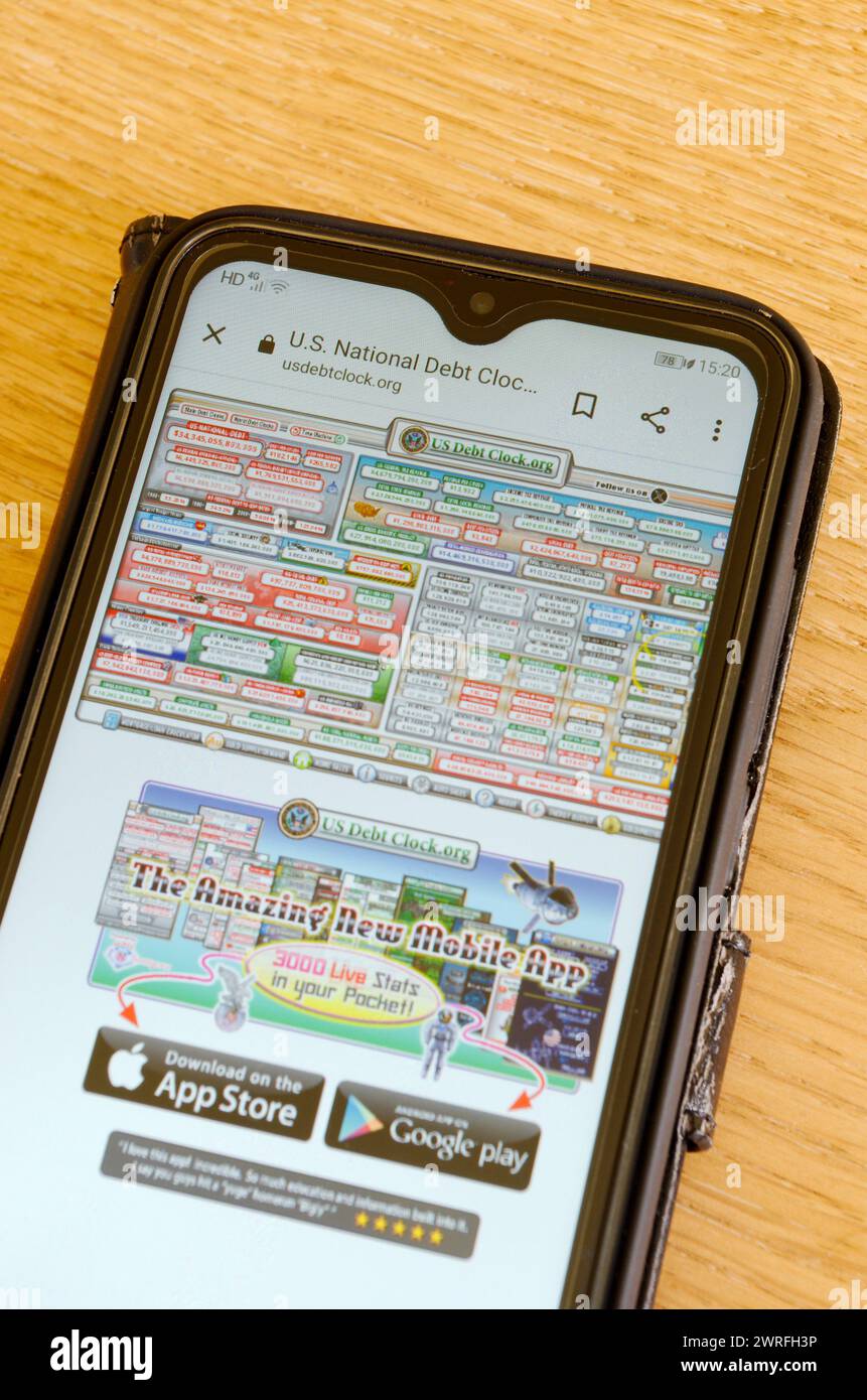 Us debt clock logo hi-res stock photography and images - Alamy