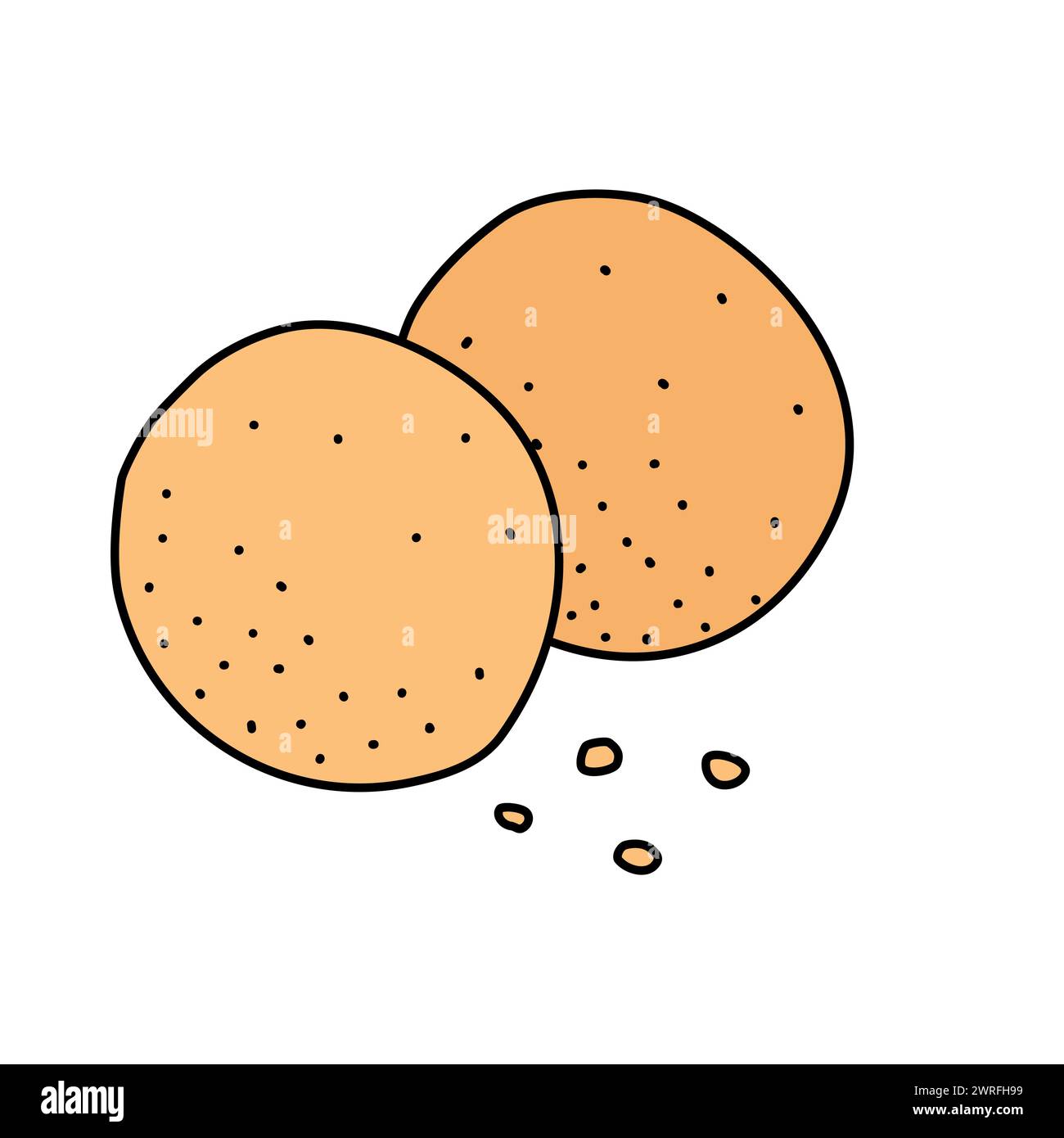 Shortbread biscuit cookie cartoon hi-res stock photography and images ...