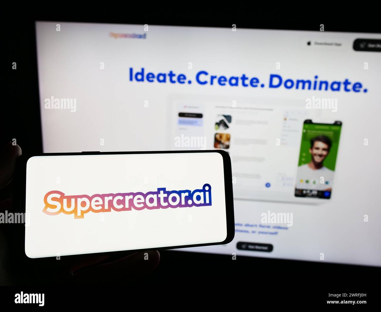 Supercreator logo hi-res stock photography and images - Alamy