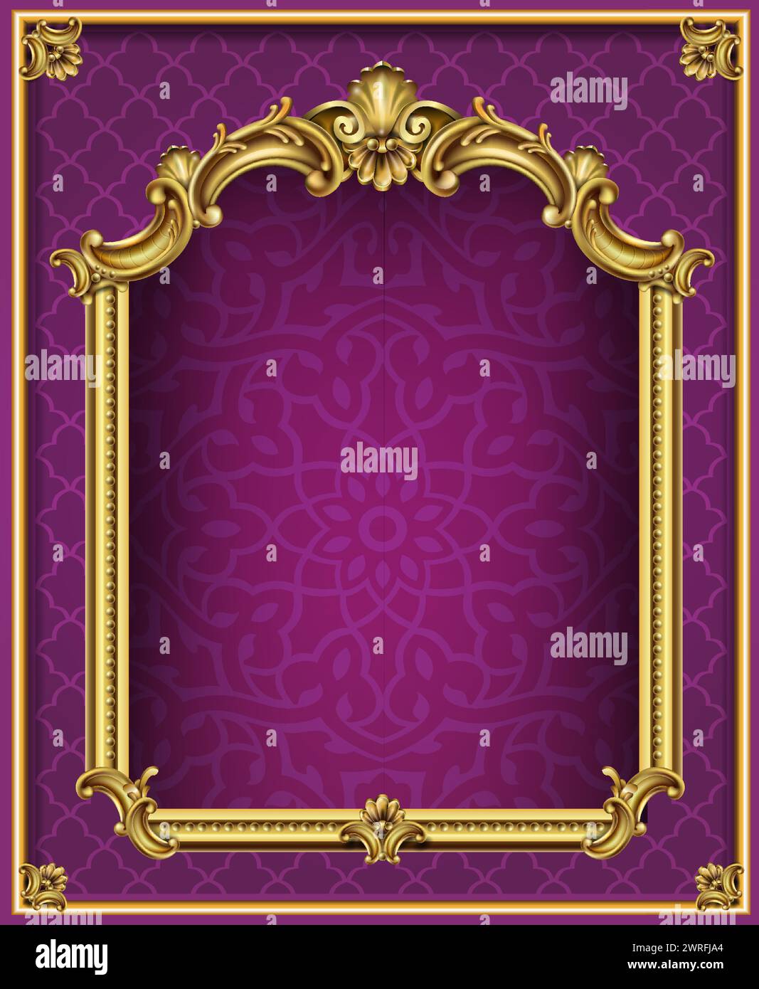 Golden gate portal Stock Vector Images - Alamy