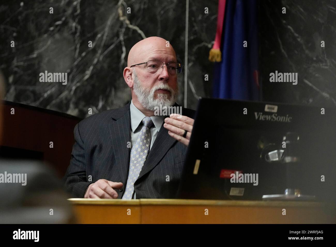 David Hendrick testifies during the trial for James Crumbley, Tuesday ...