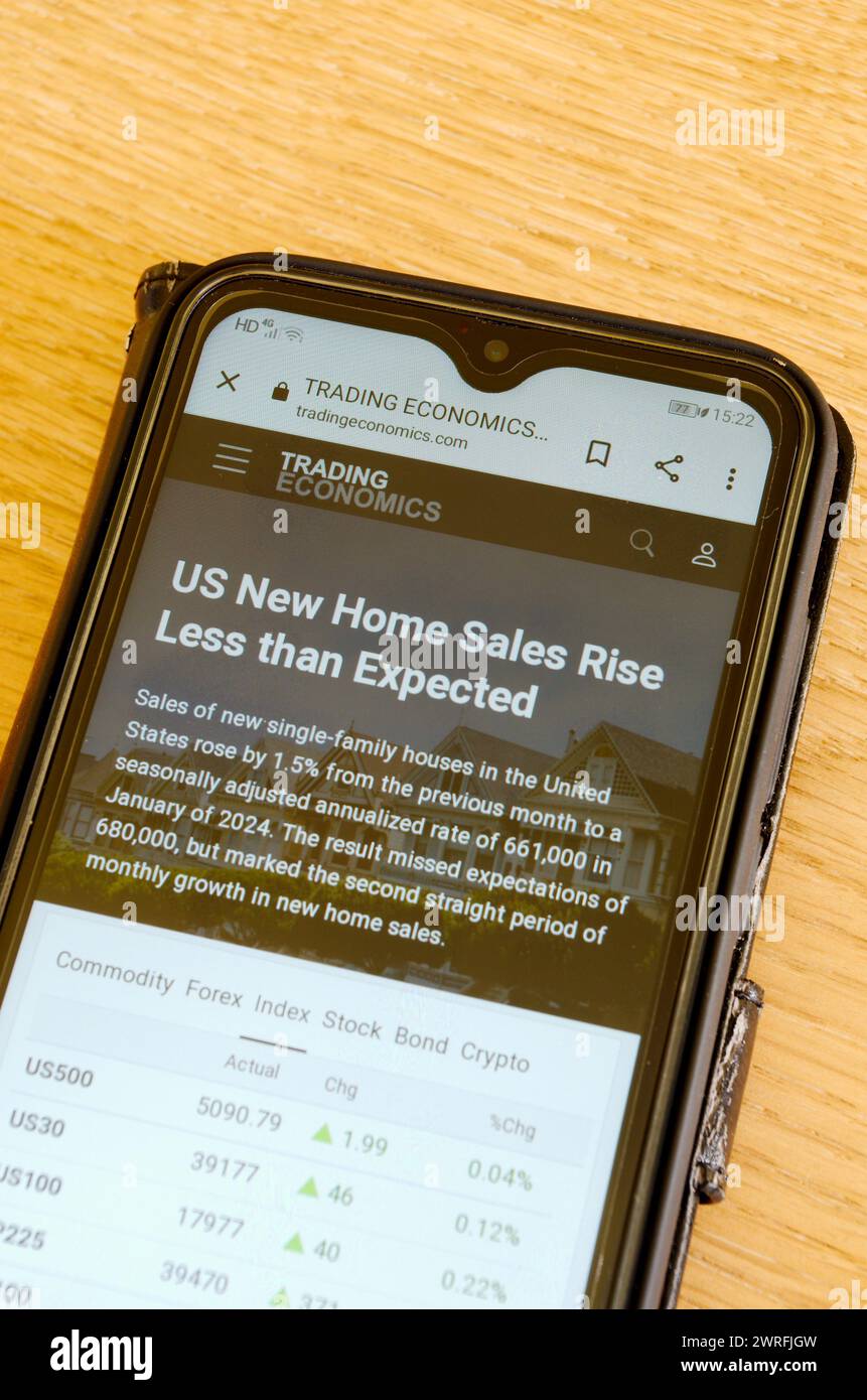 Trading economics platform hi-res stock photography and images - Alamy