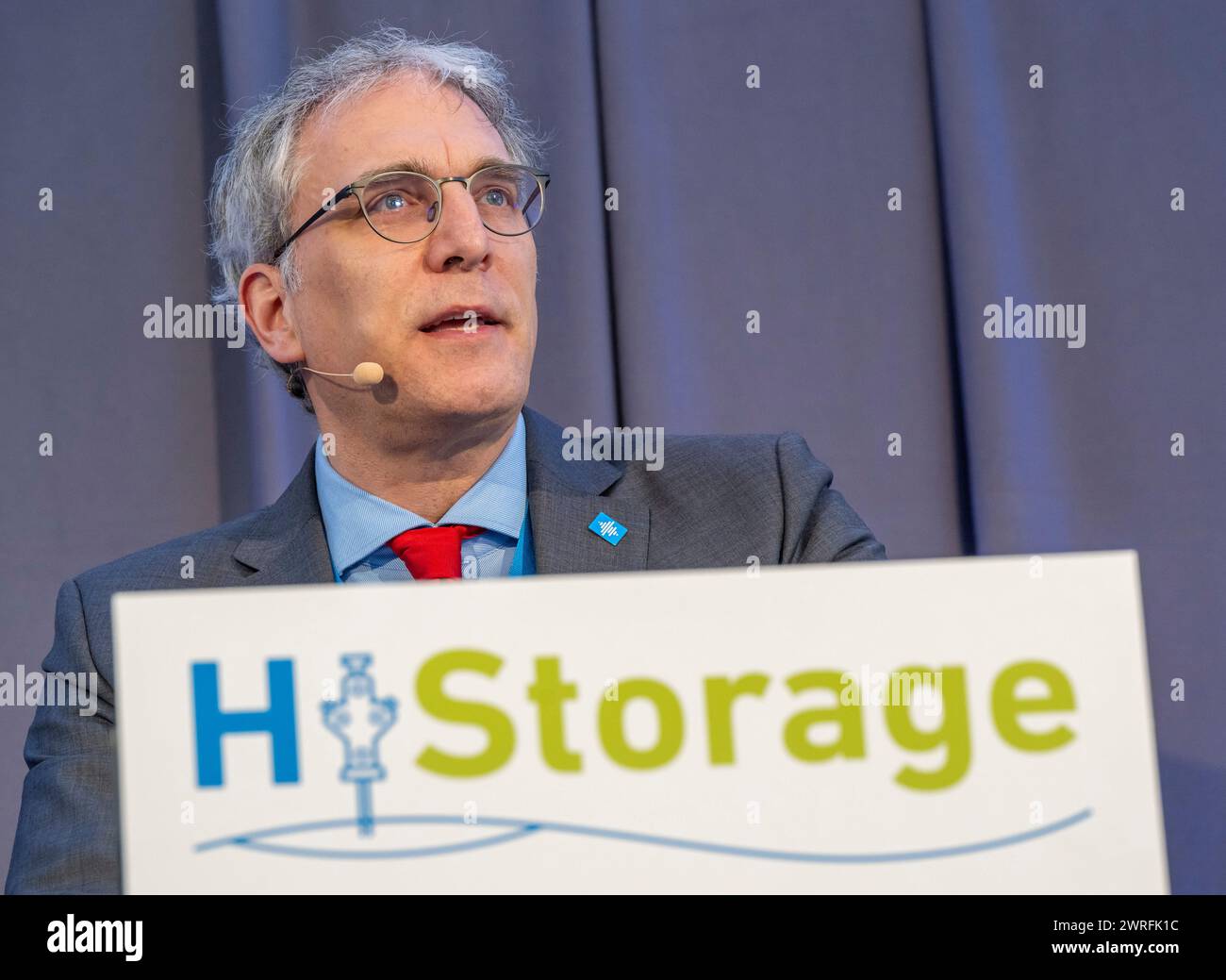 Unterreit, Germany. 12th Mar, 2024. Holger Kreetz, member of the Uniper Management Board, takes ...