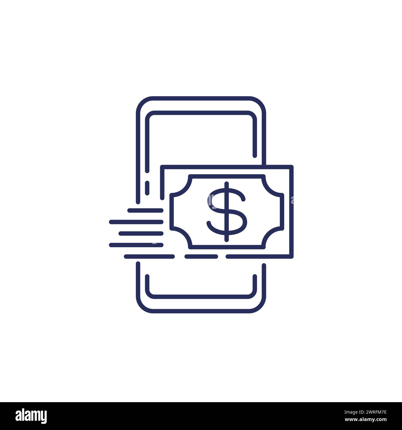 Fast money transfer line Stock Vector Images - Alamy