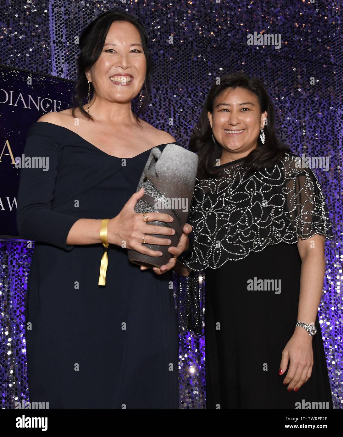 Los Angeles, USA. 11th Mar, 2024. (L-R) MENTOR Honoree Melinda Hsu and ...