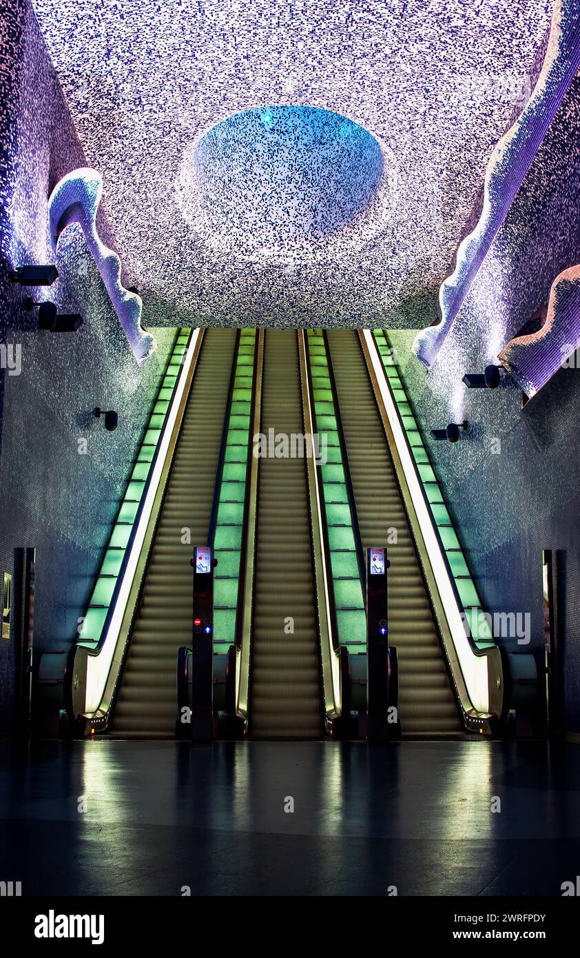 Toledo metro station naples italy hi-res stock photography and images - Alamy