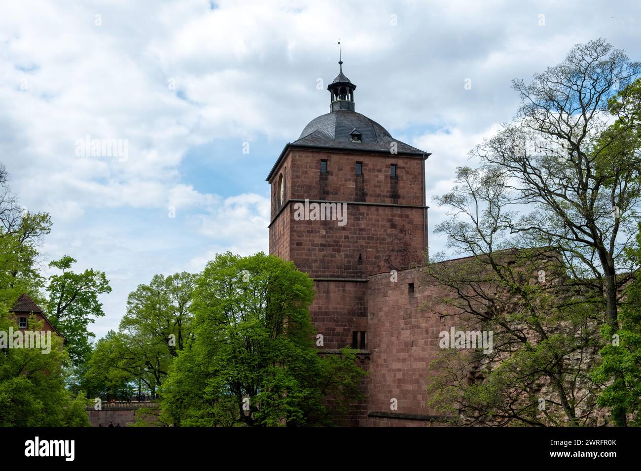 Heidelberg Castle, Heidelberg Schloss Gate or Clock Tower, Germany ...