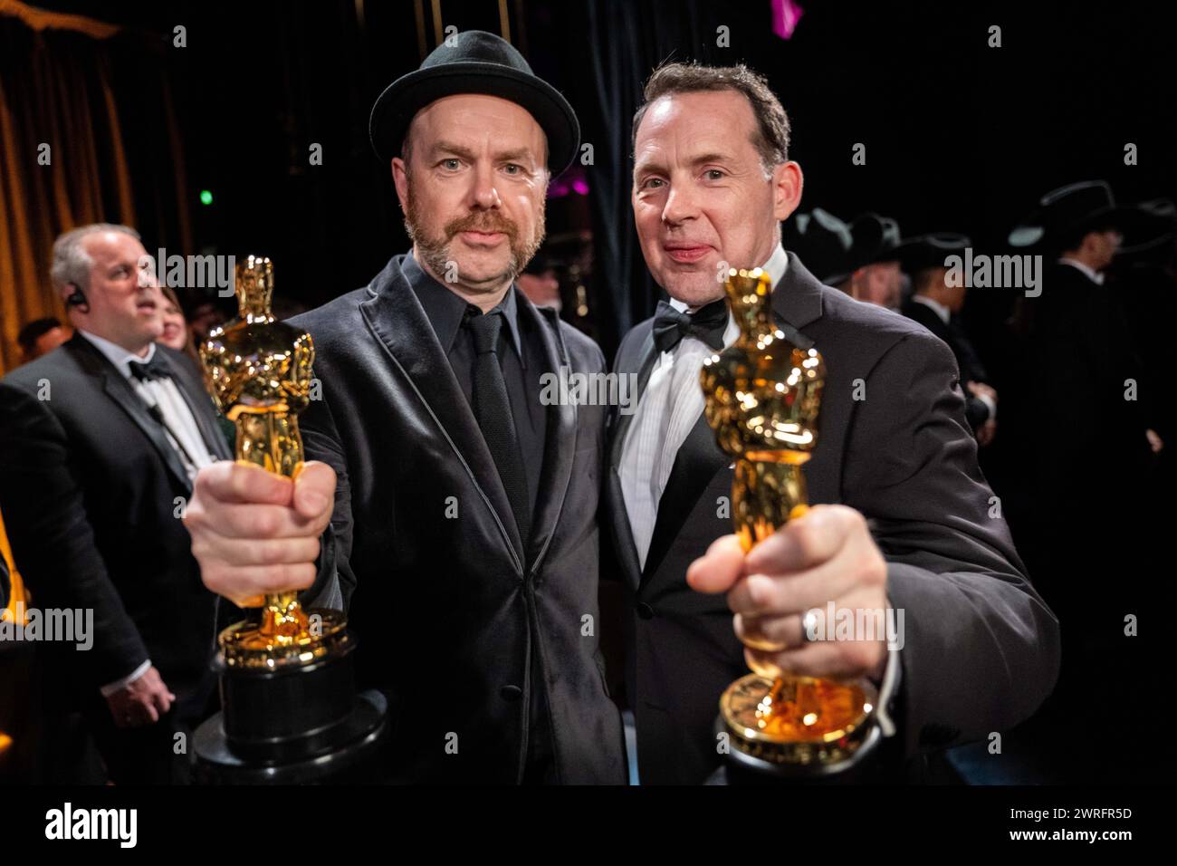 Los Angeles, USA. 10th Mar, 2024. Tarn Willers and Johnnie Burn pose ...