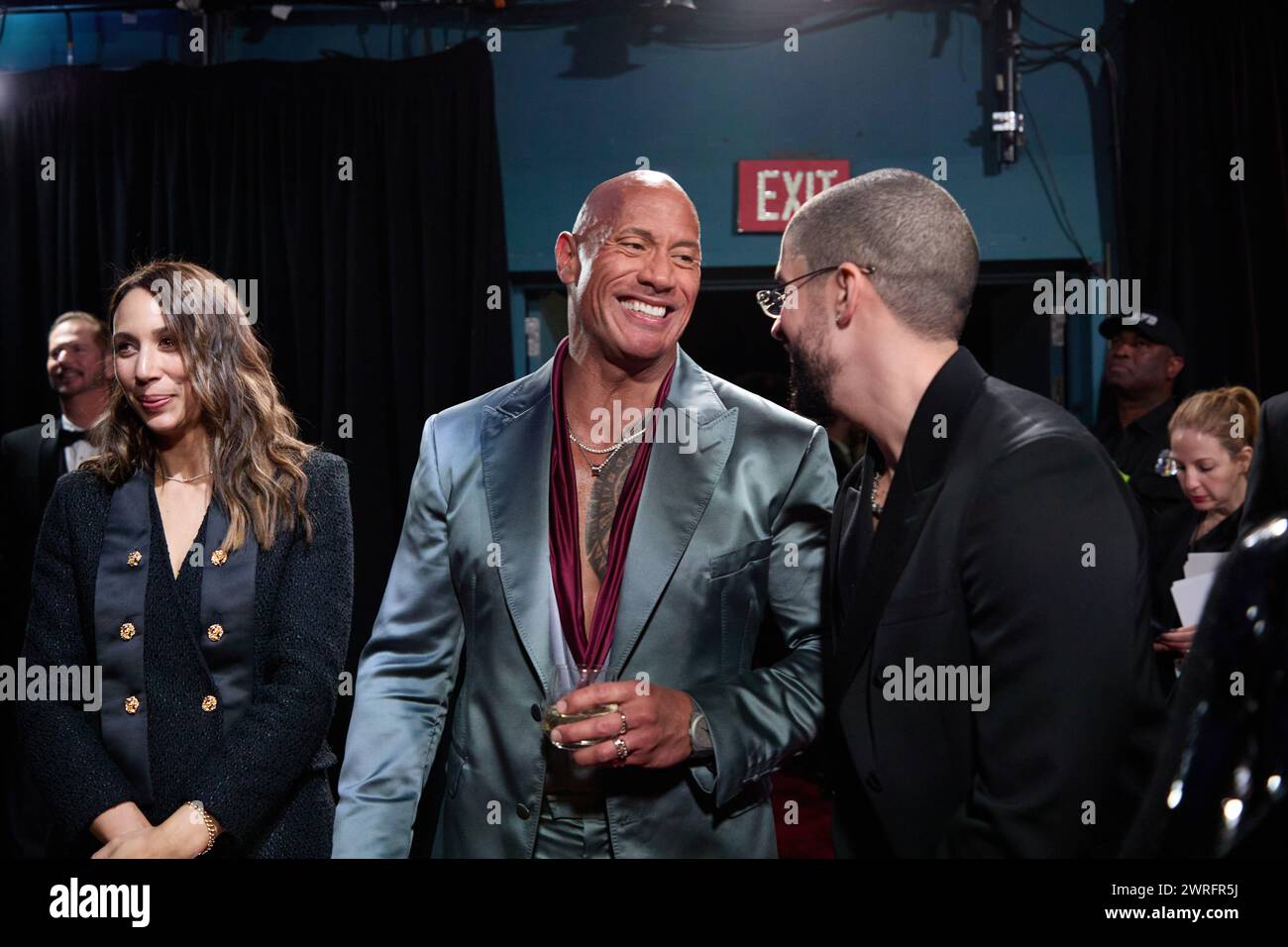 Los Angeles, USA. 10th Mar, 2024. Dwayne Johnson backstage during the ...