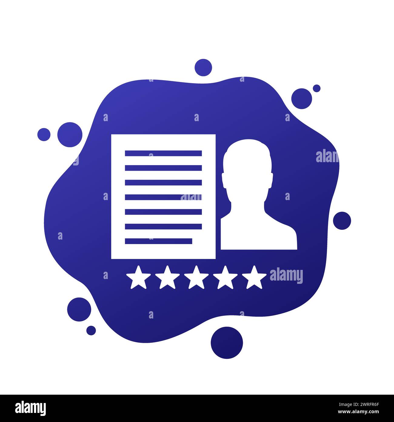 employee recruiting and candidate rating icon Stock Vector Image & Art ...