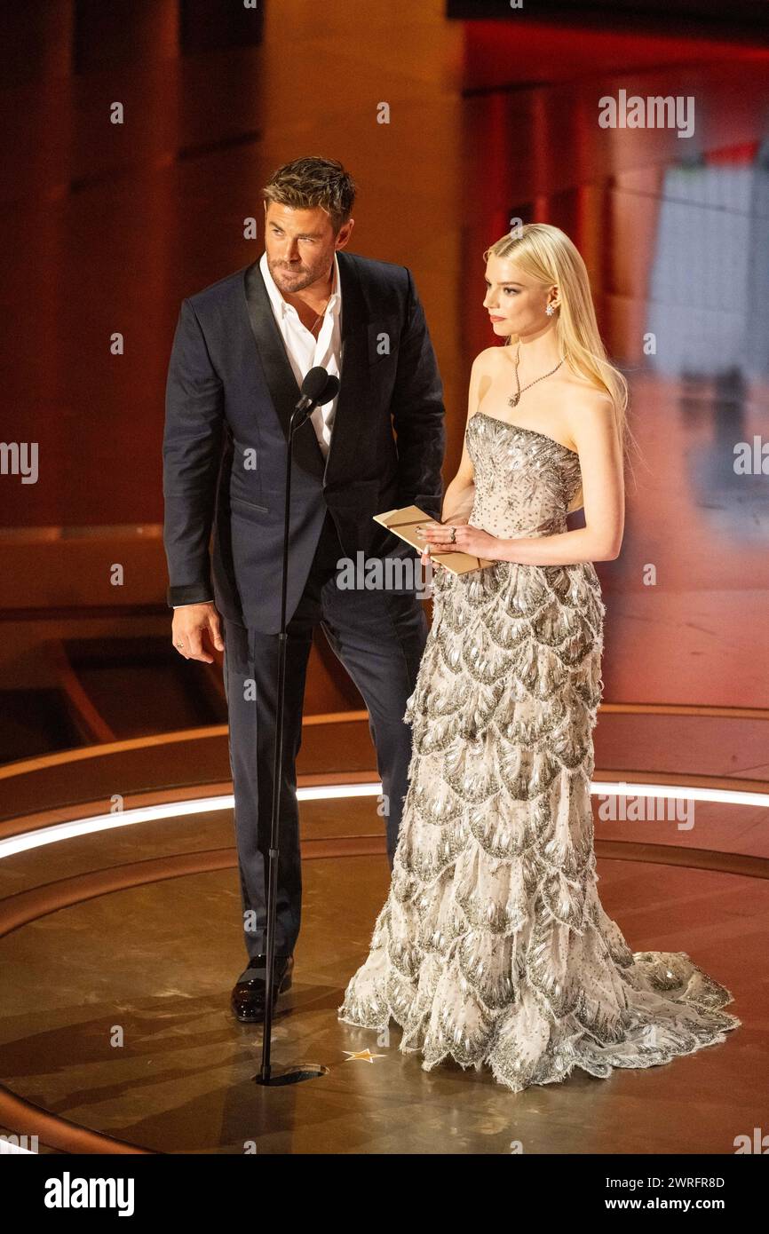 Hollywood, USA. 10th Mar, 2024. Chris Hemsworth and Anya Taylor-Joy ...