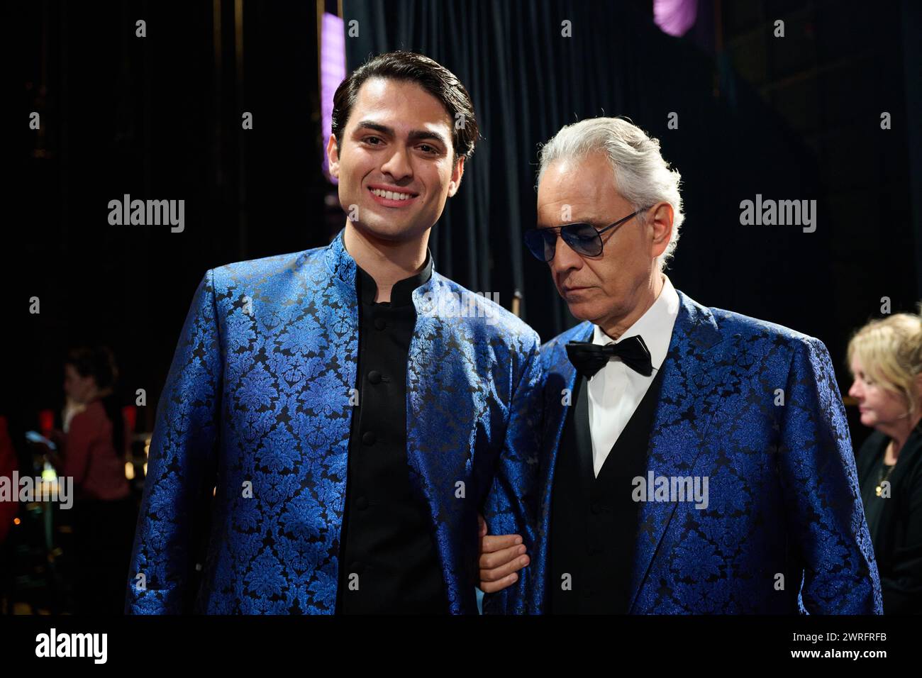 Andrea bocelli and matteo bocelli hi-res stock photography and images ...