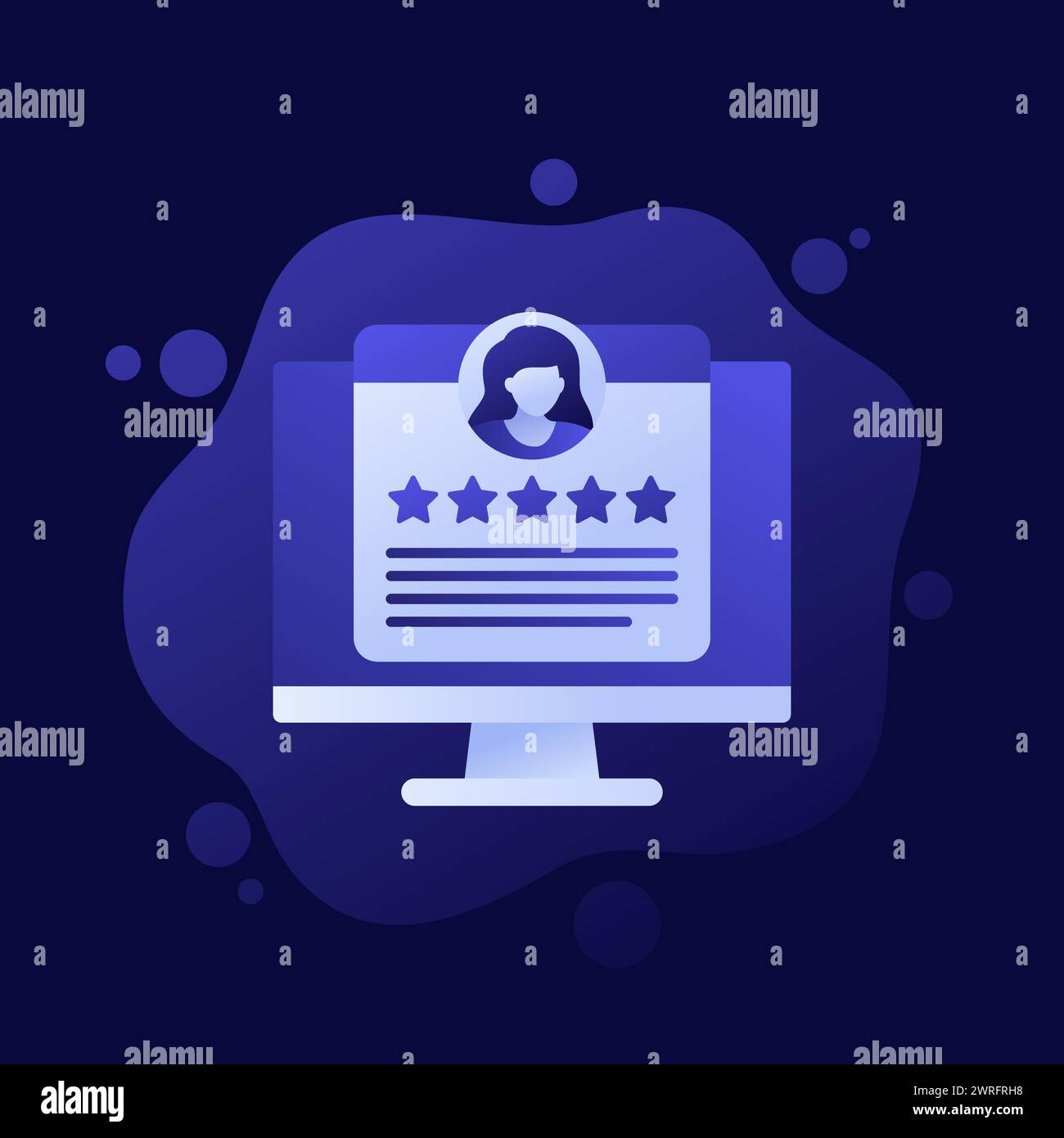 employee recruiting and candidate rating, vector Stock Vector Image ...