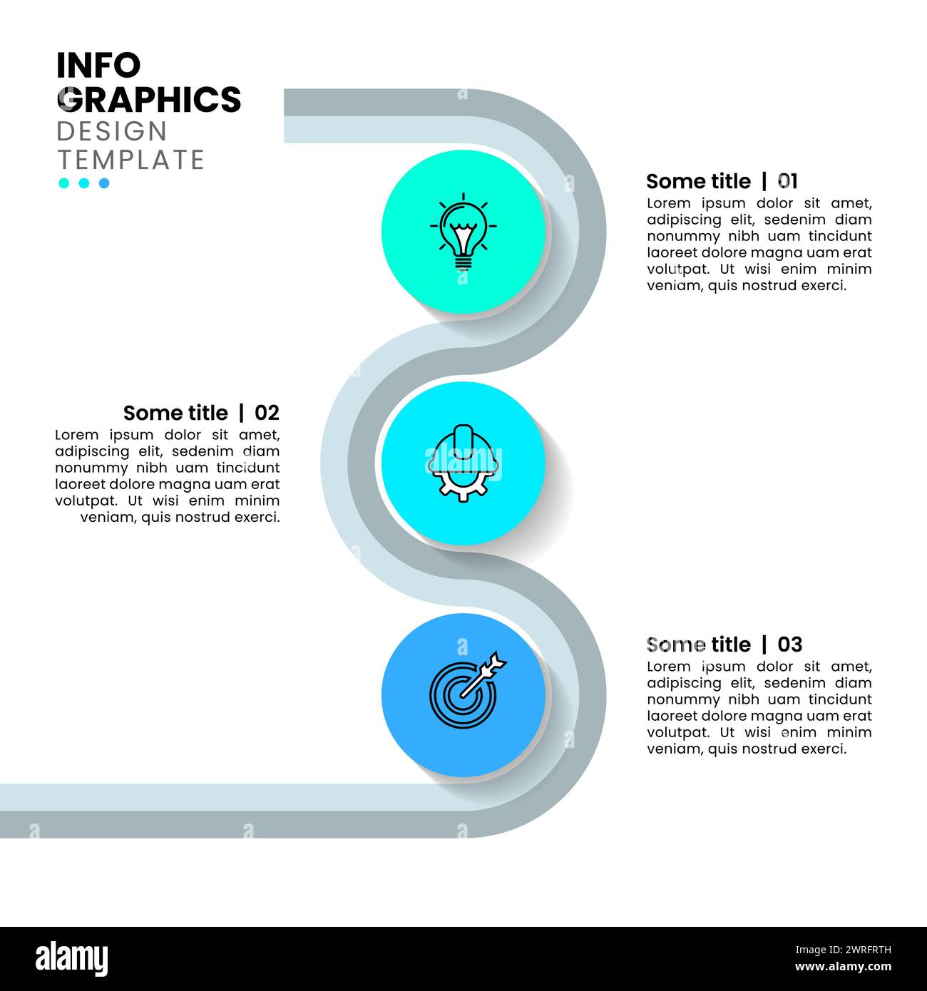 Infographic template with icons and 3 options or steps. Line. Can be ...