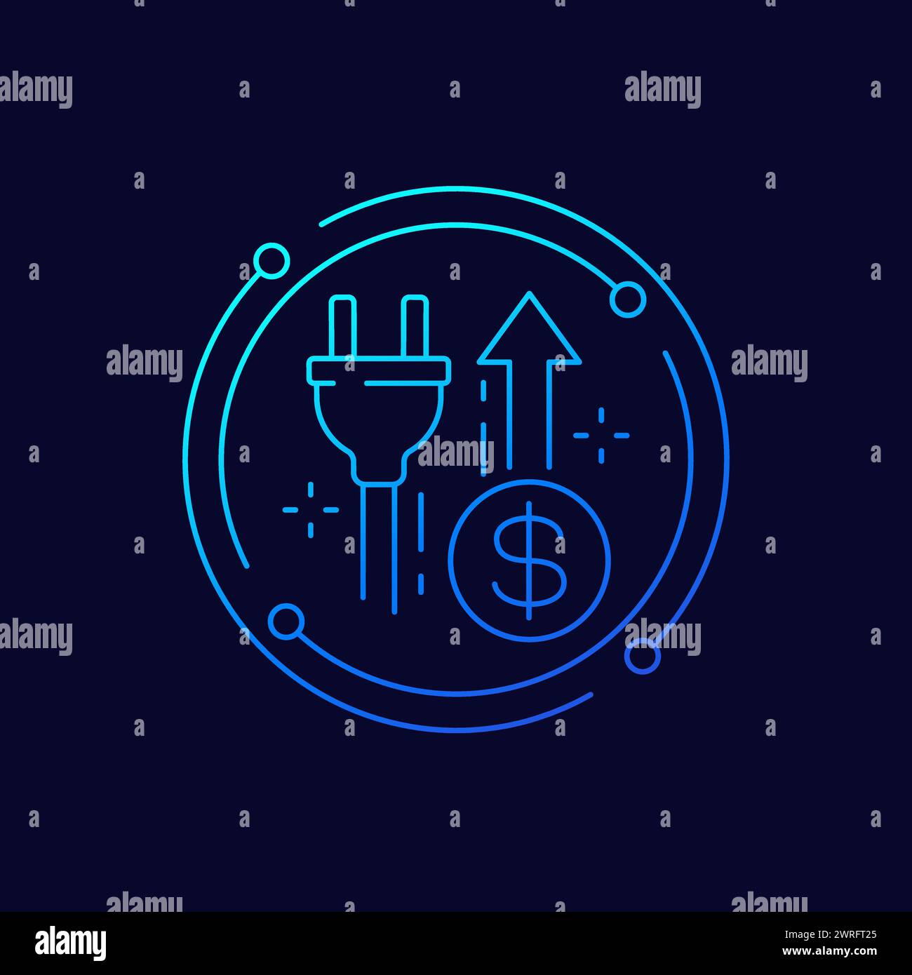 Electricity price increase! Stock Vector Images - Alamy