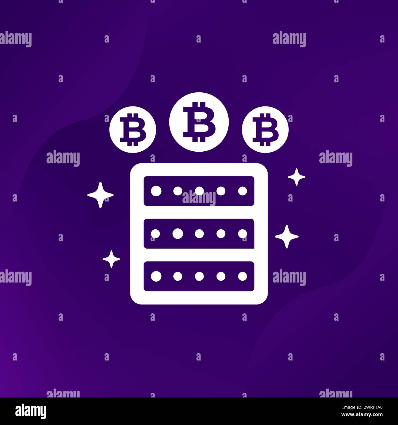 bitcoin miner vector icon for web Stock Vector Image & Art - Alamy
