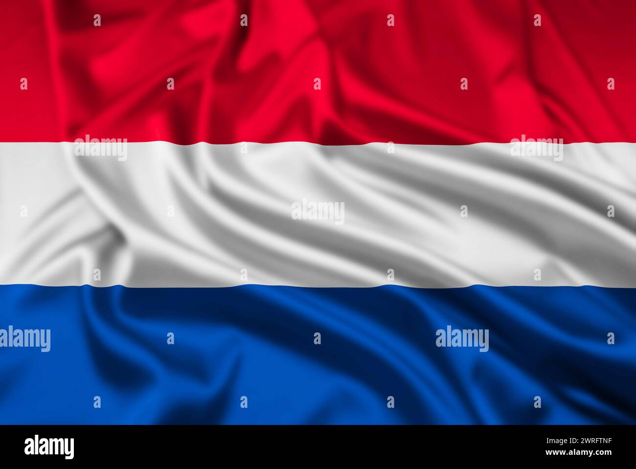 The Flag of The Kingdom of The Netherlands, an EU member, with a Ripple ...