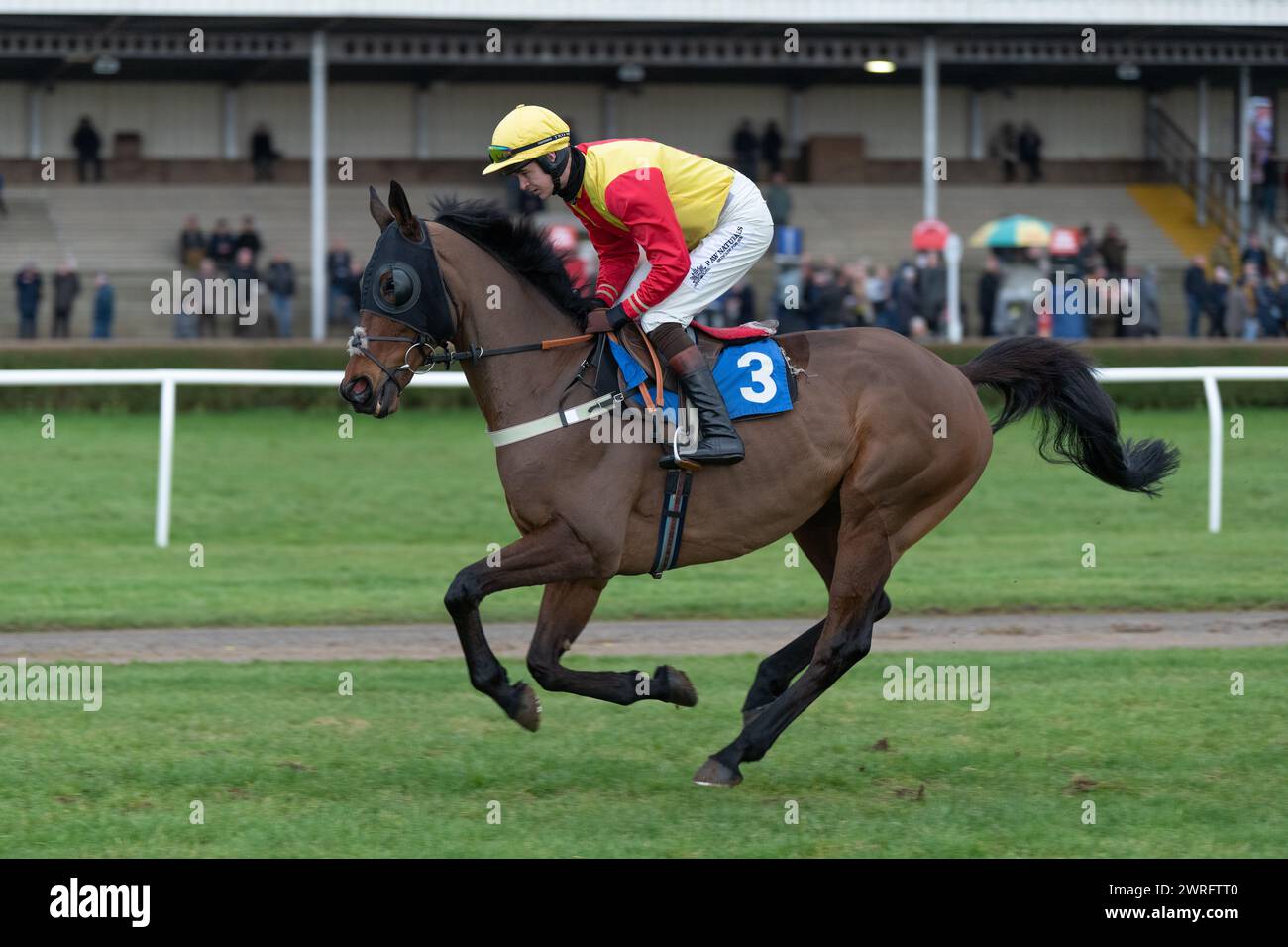 Seventh race at Wincanton, February 3rd 2022, Dick Hunt Handicap Steeple Chase Stock Photo - Alamy