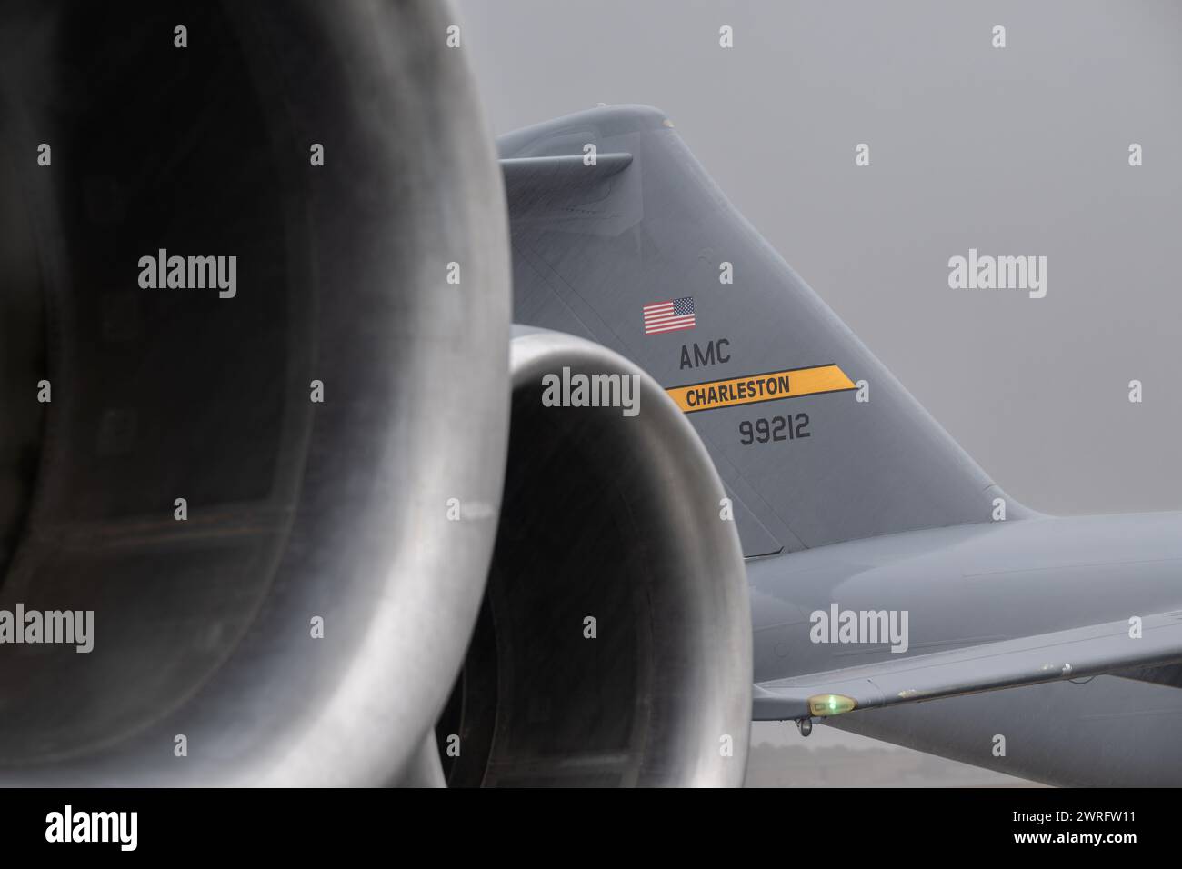A U.S. Air Force C-17 Globemaster III sits on the flight line March 6 ...