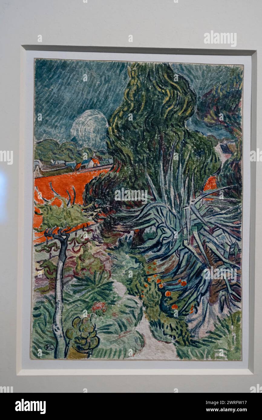 Paris, France - 03 08 2024: Orsay Museum. In the Garden of Doctor Paul ...