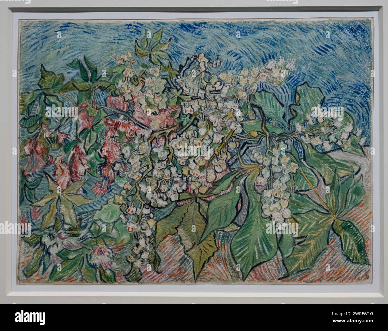 Paris, France - 03 08 2024: Orsay Museum. Chestnut tree branches ...