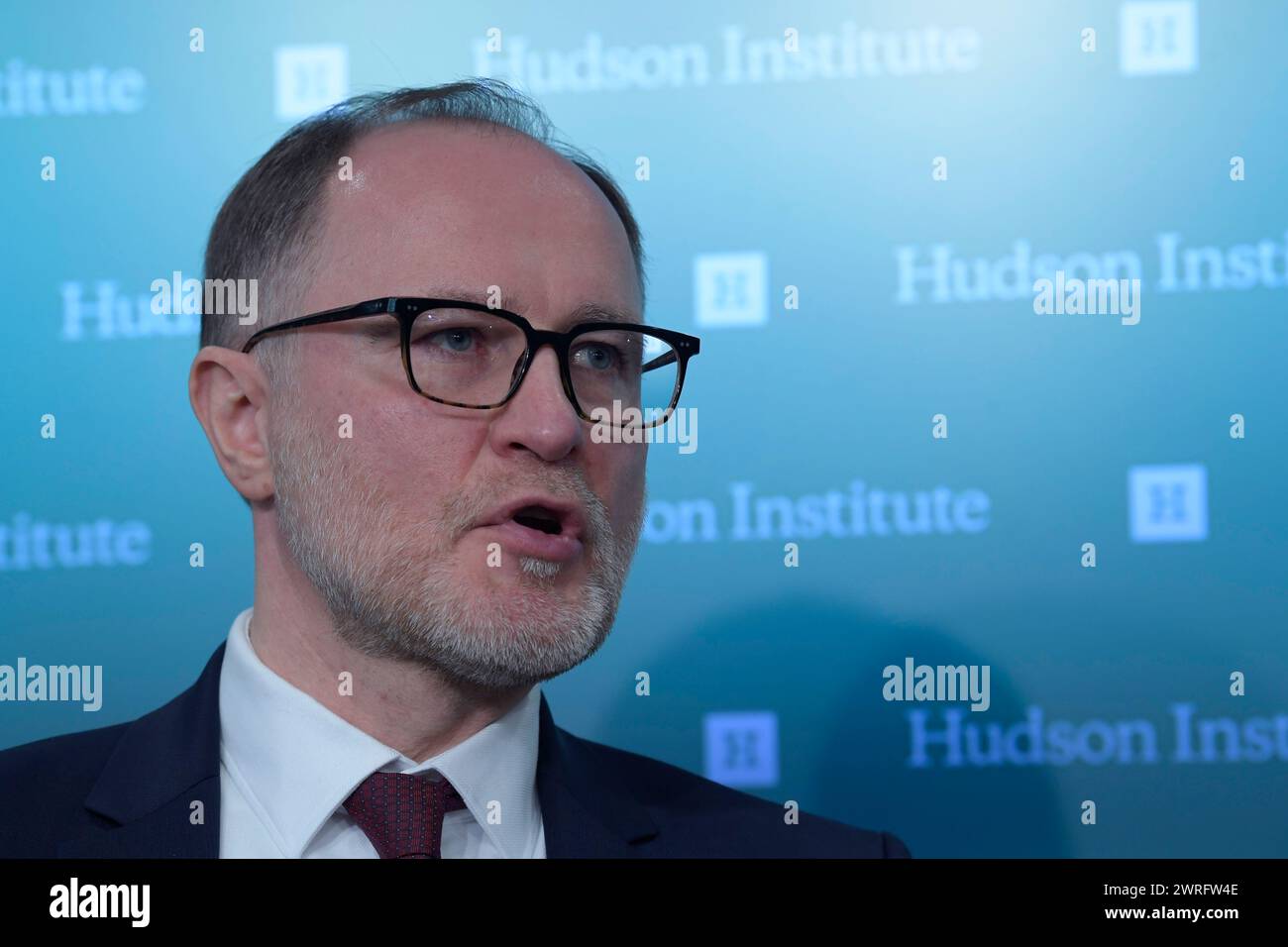 Washington, USA. 13th Mar, 2024. Minister of Defense of Latvia Andris ...