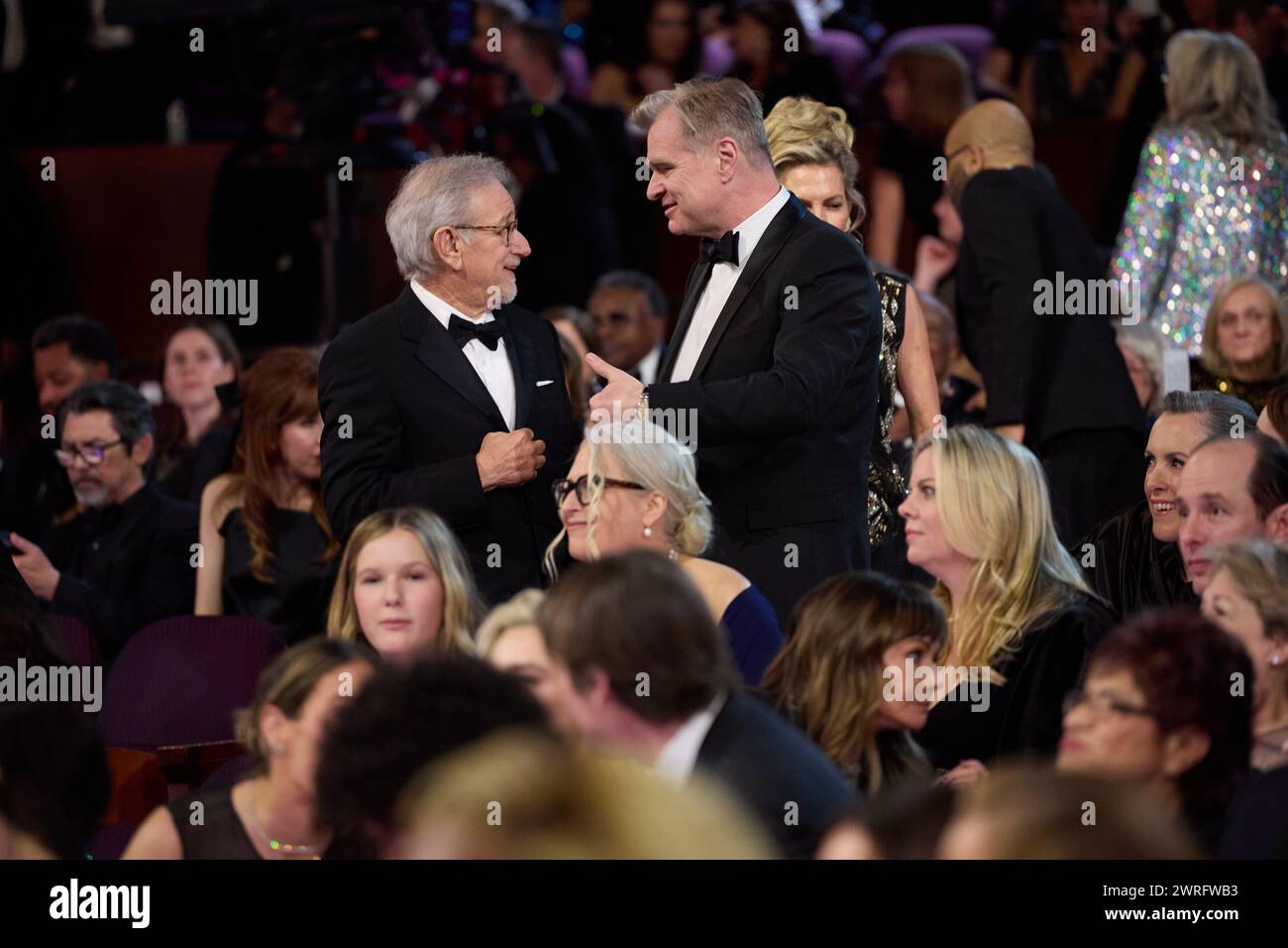 Hollywood, USA. 10th Mar, 2024. Steven Spielberg and Christopher Nolan ...