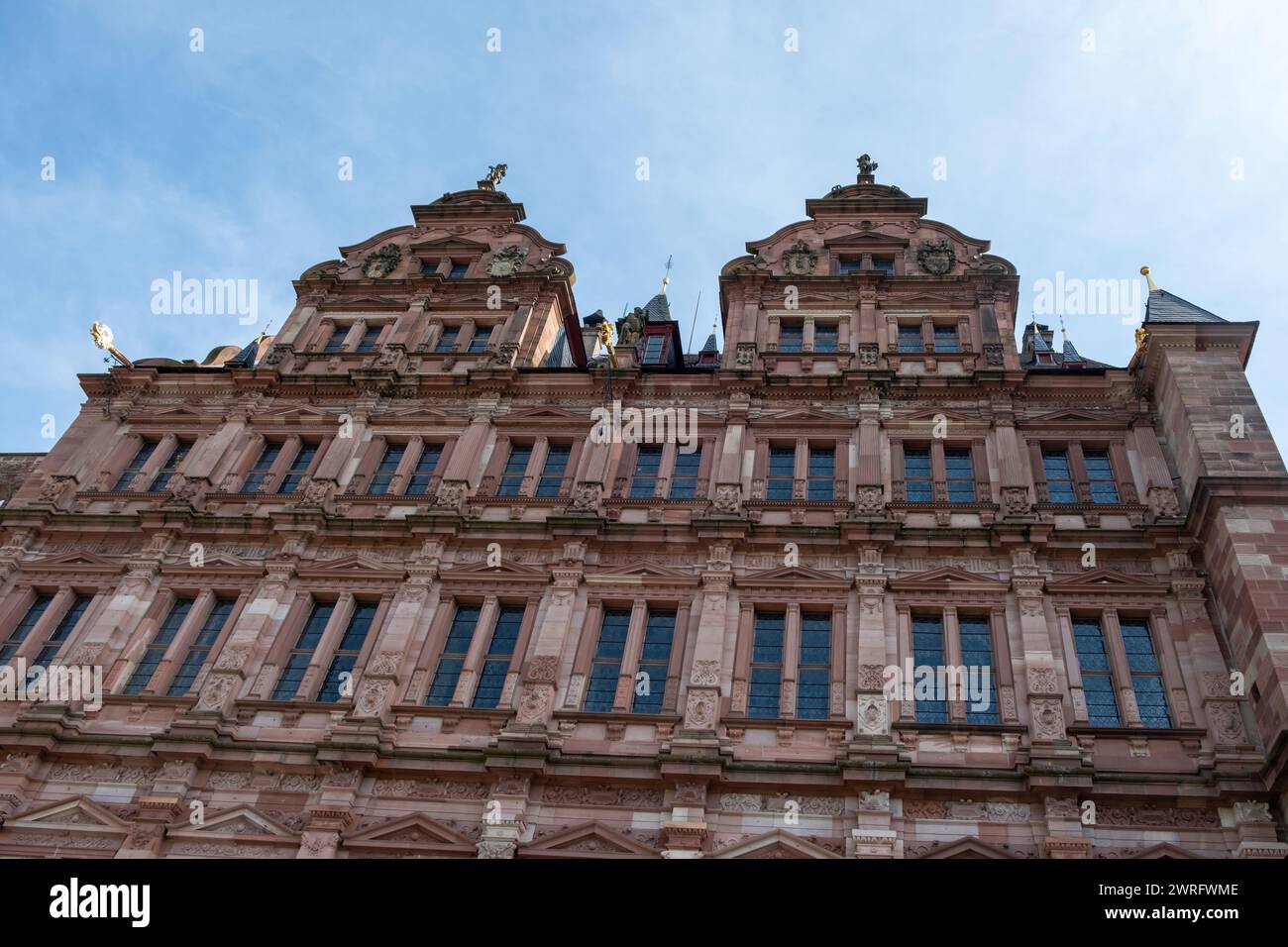 Friedrich, Friedrichsbau building, Heidelberg Schloss, Heidelberg castle, palace, Baden ...