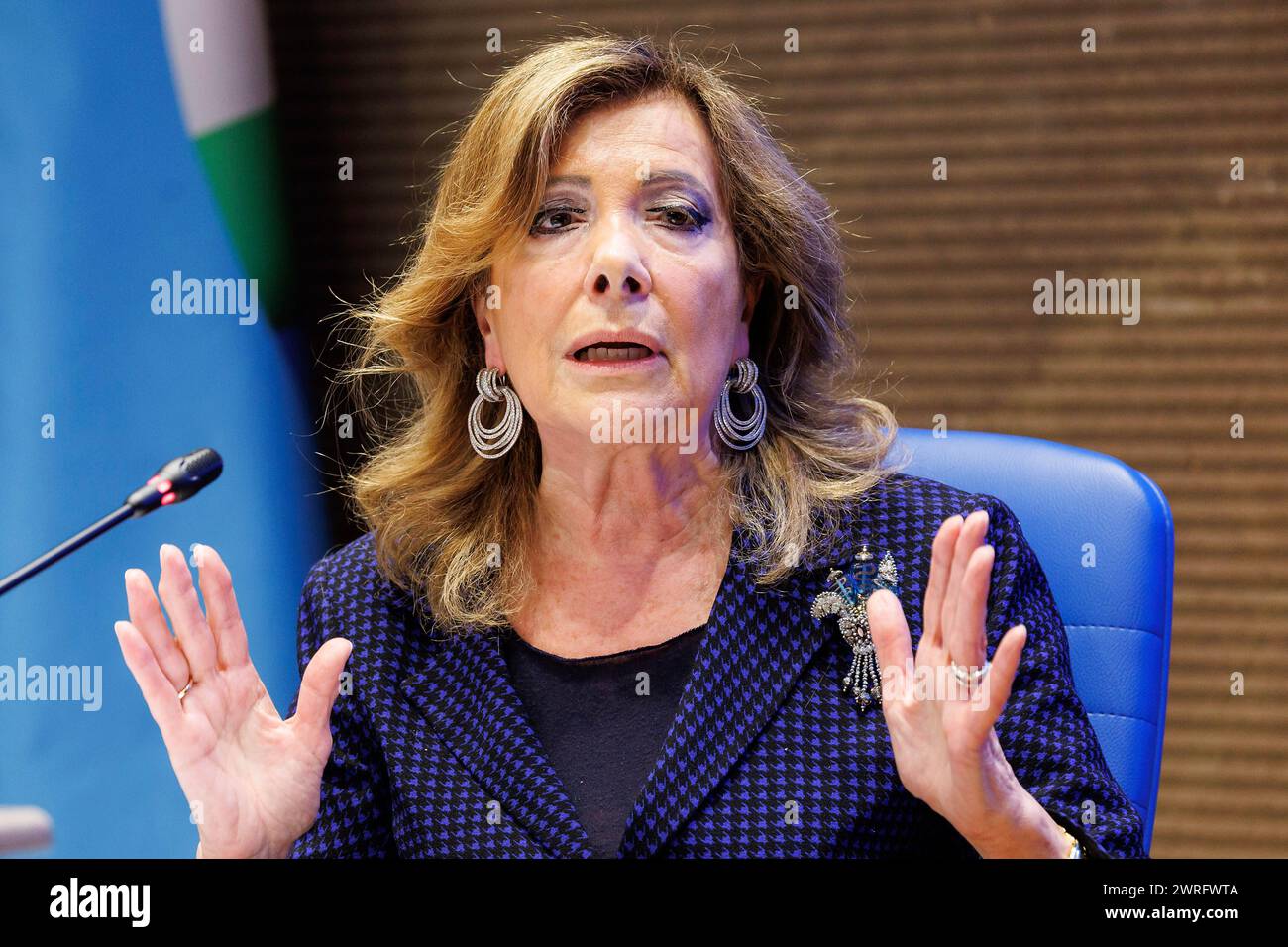 Roma, Italia. 12th Mar, 2024. Il ministro delle Riforme Maria ...