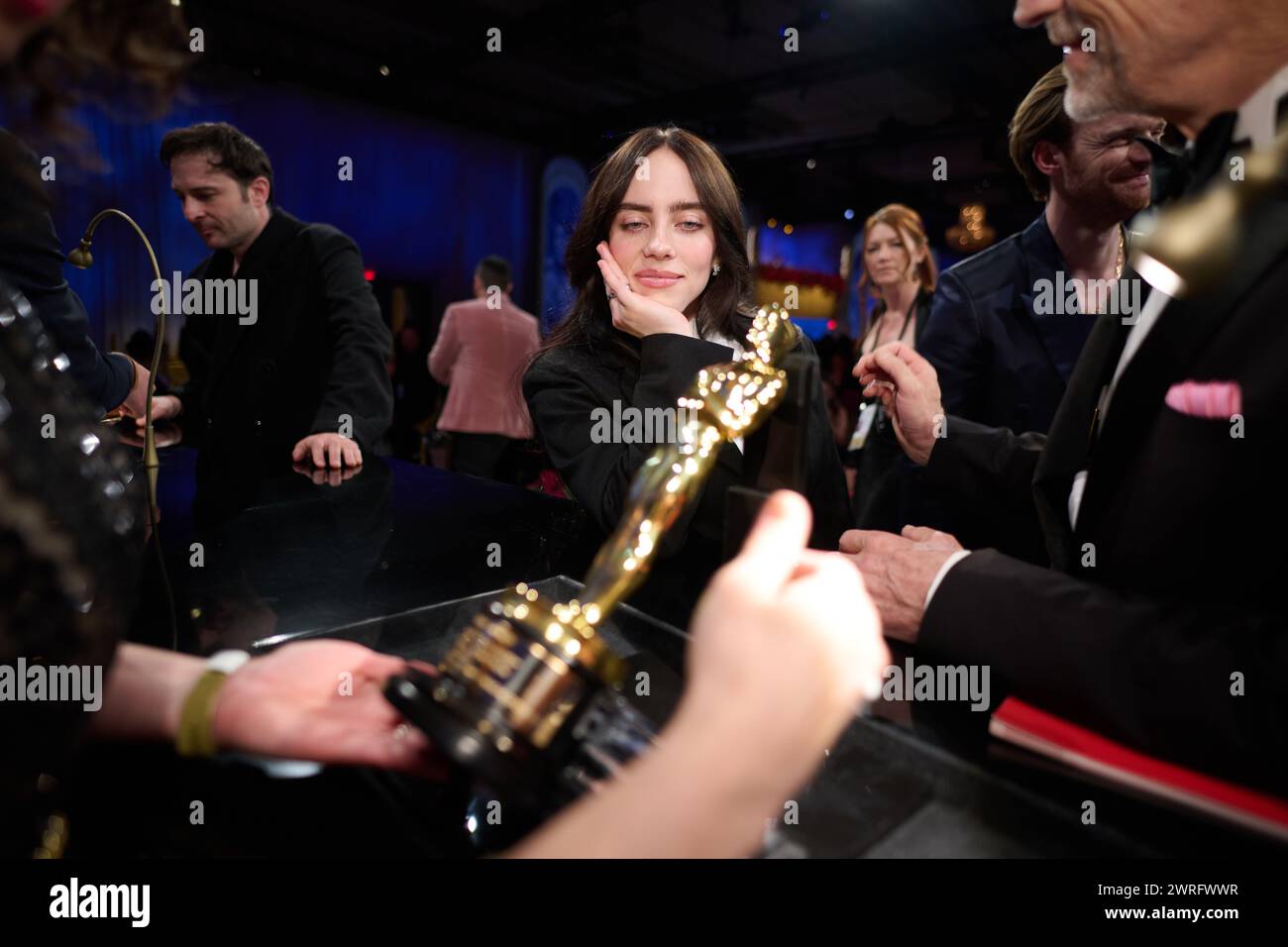 Los Angeles, USA. 10th Mar, 2024. Oscar® winner Billie Eilish gets ...